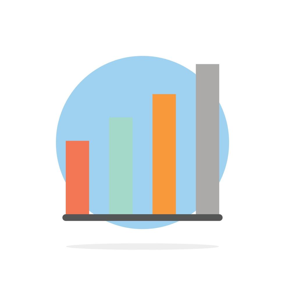 Analytic Interface Signal User Abstract Circle Background Flat Color Icon 13140144 Vector Art At