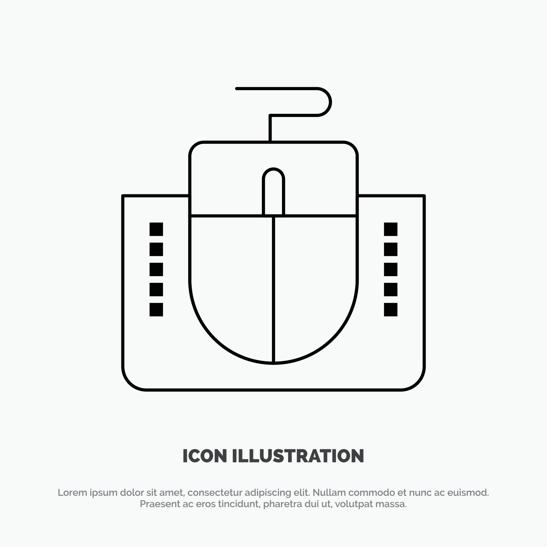 Mouse Interface Mouse Interface Computer Line Icon Vector 13140724 Vector Art at Vecteezy