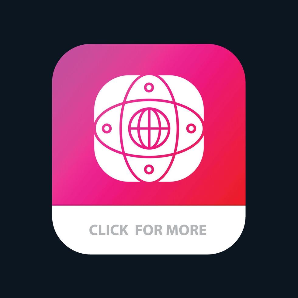 Artificial Connection Earth Global Globe Mobile App Button Android And Ios Glyph Version