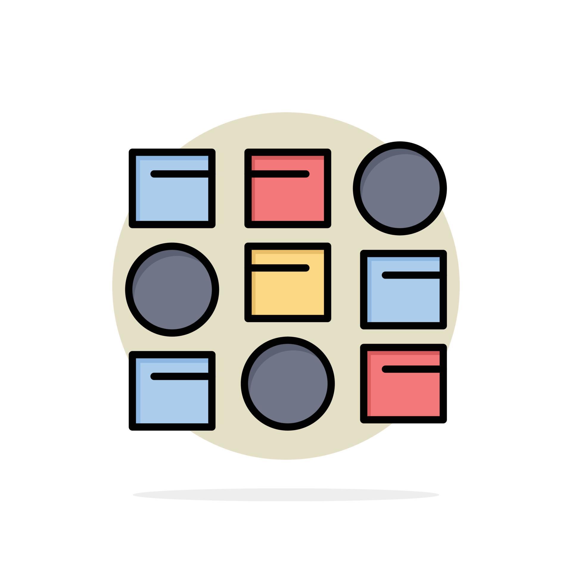 Pattern System Data Science Pattern System Abstract Circle Background Flat color Icon 13141695 ...