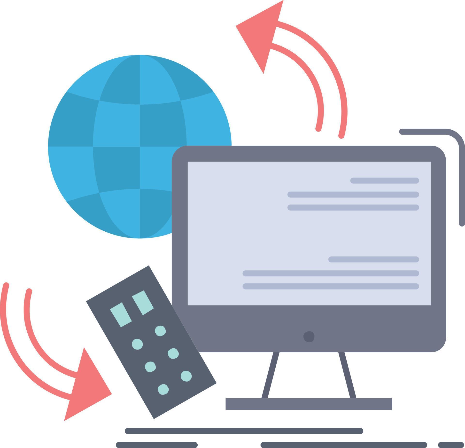 Access Control Monitoring Remote Security Flat Color Icon Vector 13144061 Vector Art At Vecteezy