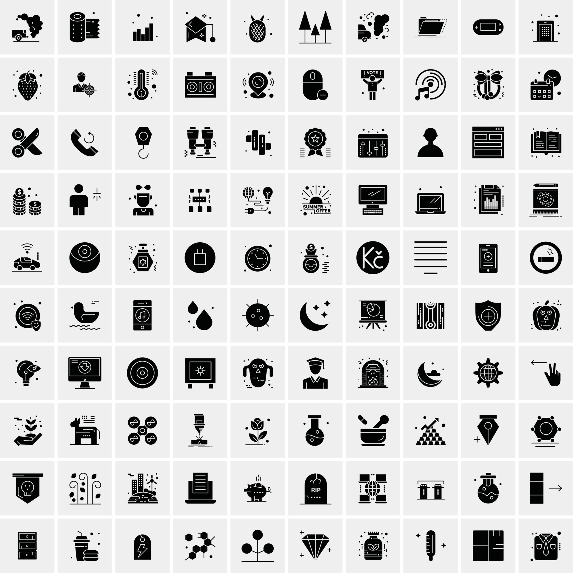 Set of 100 Universal Solid Icons 13145159 Vector Art at Vecteezy Set of 100 Universal Solid Icons 13145159 Vector Art at Vecteezy