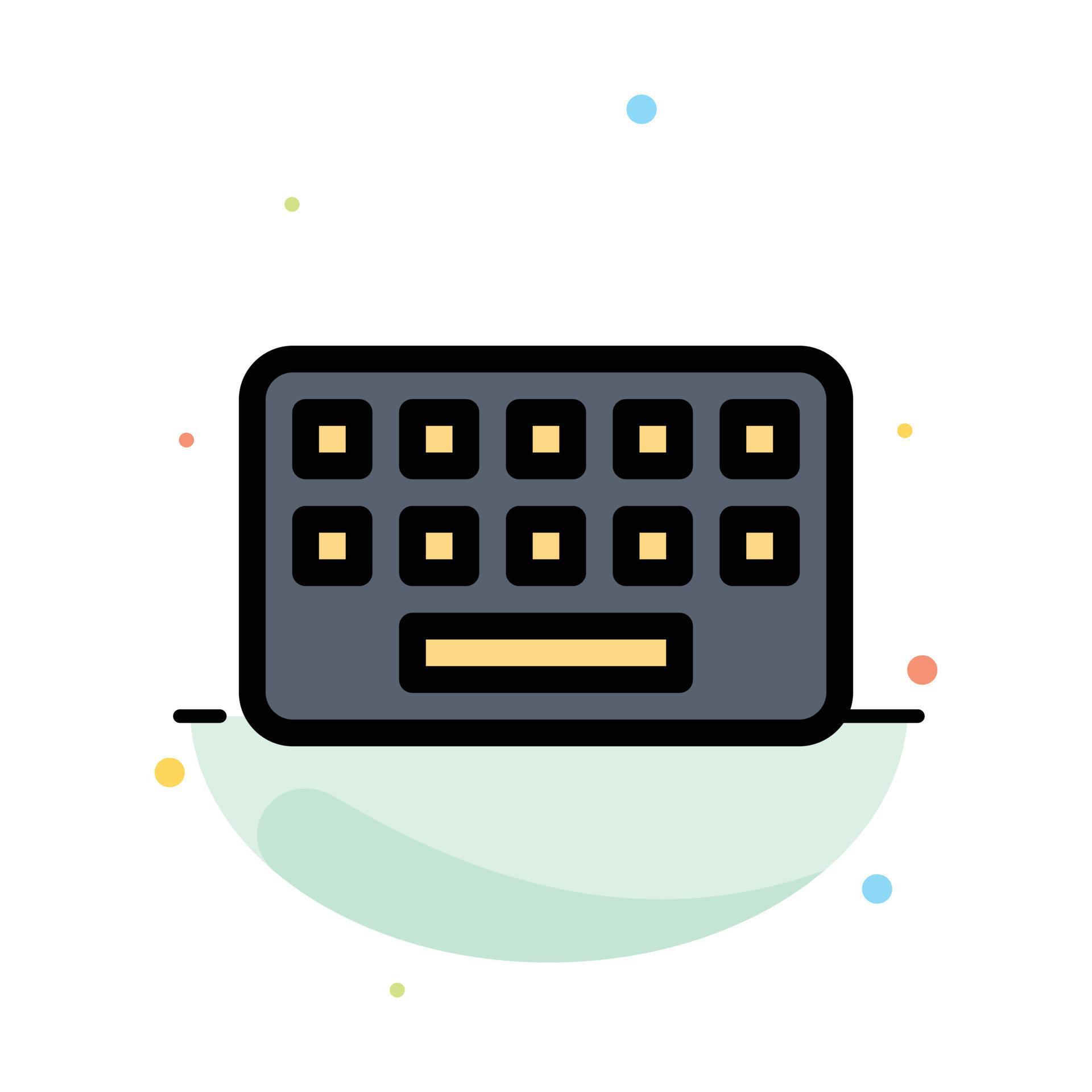 Keyboard Typing Board Key Abstract Flat Color Icon Template 13145301 Vector Art At Vecteezy