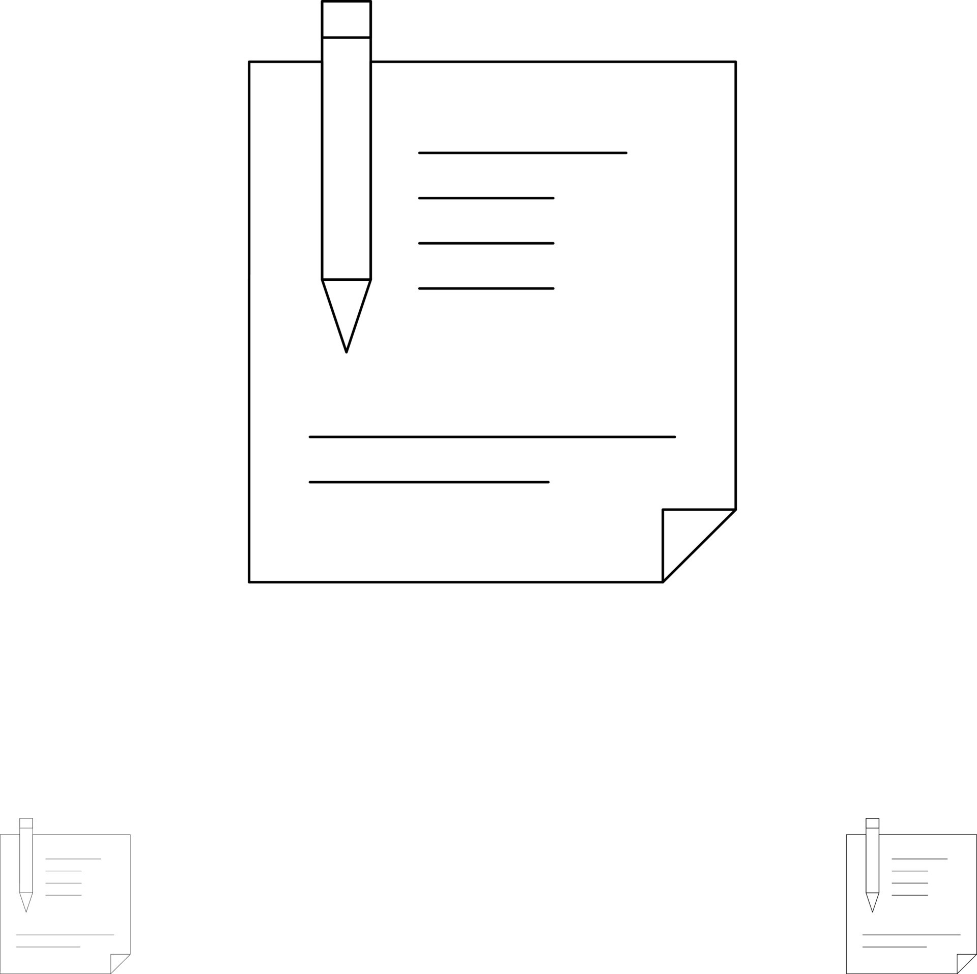 Contract Document File Page Paper Sign Signing Bold And Thin Black Line Icon Set 13145840 Vector