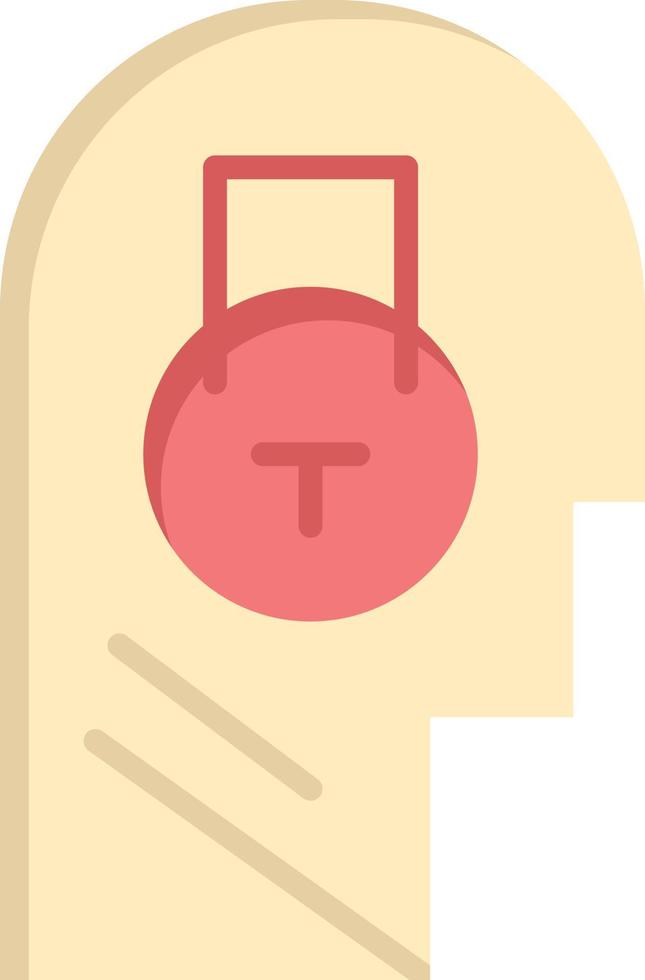 Lock Secure Message Data User Flat Color Icon Vector Icon Banner Template 13145951 Vector Art At