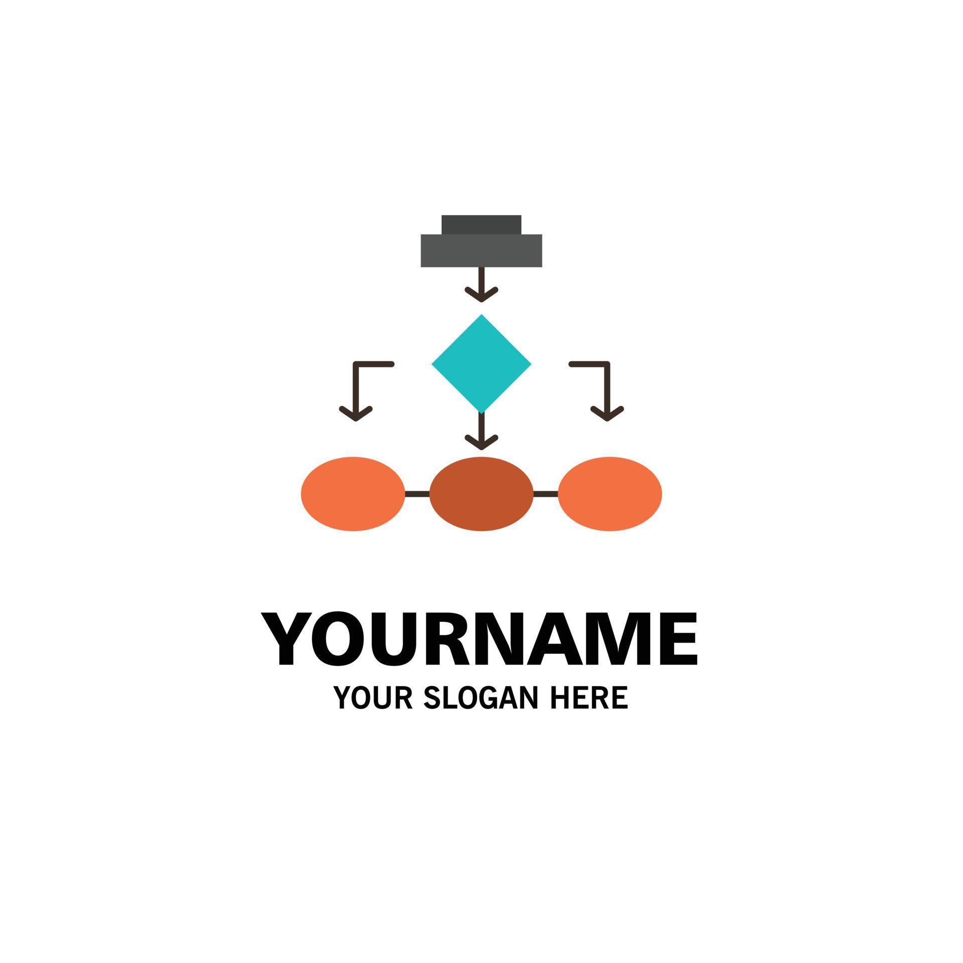 Flowchart Algorithm Business Data Architecture Scheme Structure Workflow Business Logo Template