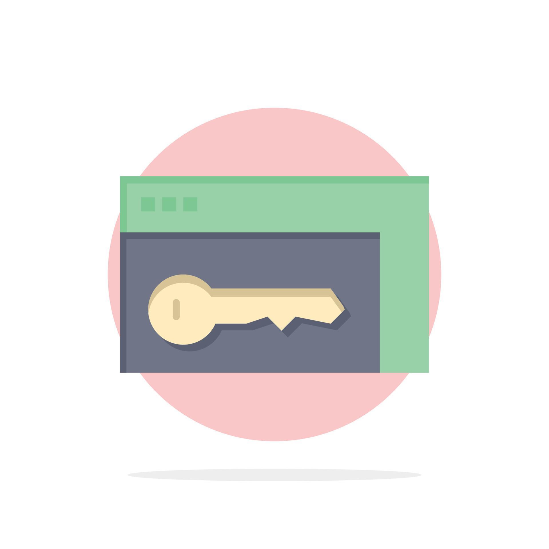 Browser Security Key Room Abstract Circle Background Flat Color Icon 13146198 Vector Art At Vecteezy