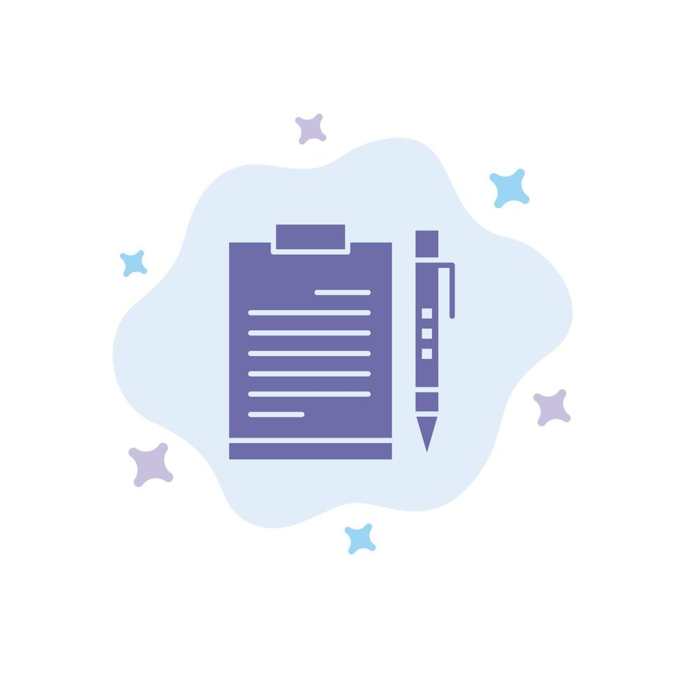 Document Business Clipboard File Page Planning Sheet Blue Icon on ... Document Business Clipboard File Page Planning Sheet Blue Icon on ...