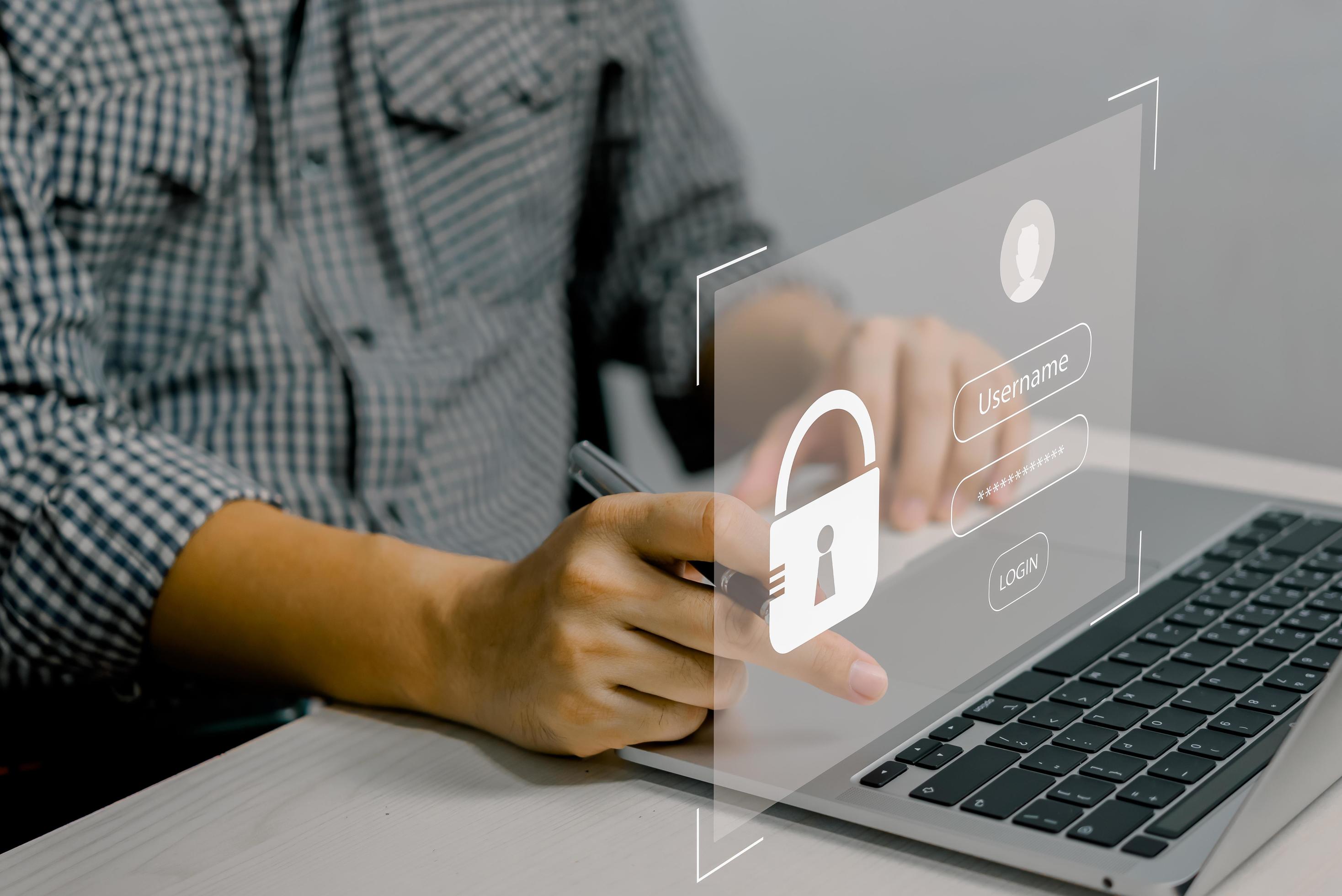 Protection Personal Data Against Hackers Security Internet Access Of