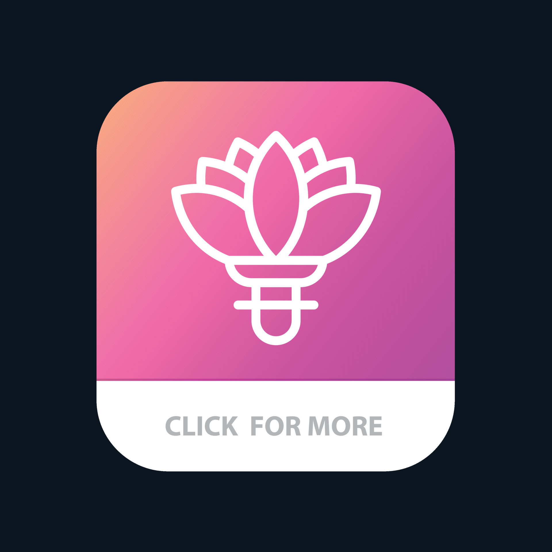 Flower Plant Rose Spring Mobile App Button Android And Ios Line Version 13149358 Vector Art At