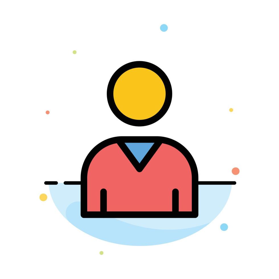 Avatar Interface User Abstract Flat Color Icon Template 13149369 Vector