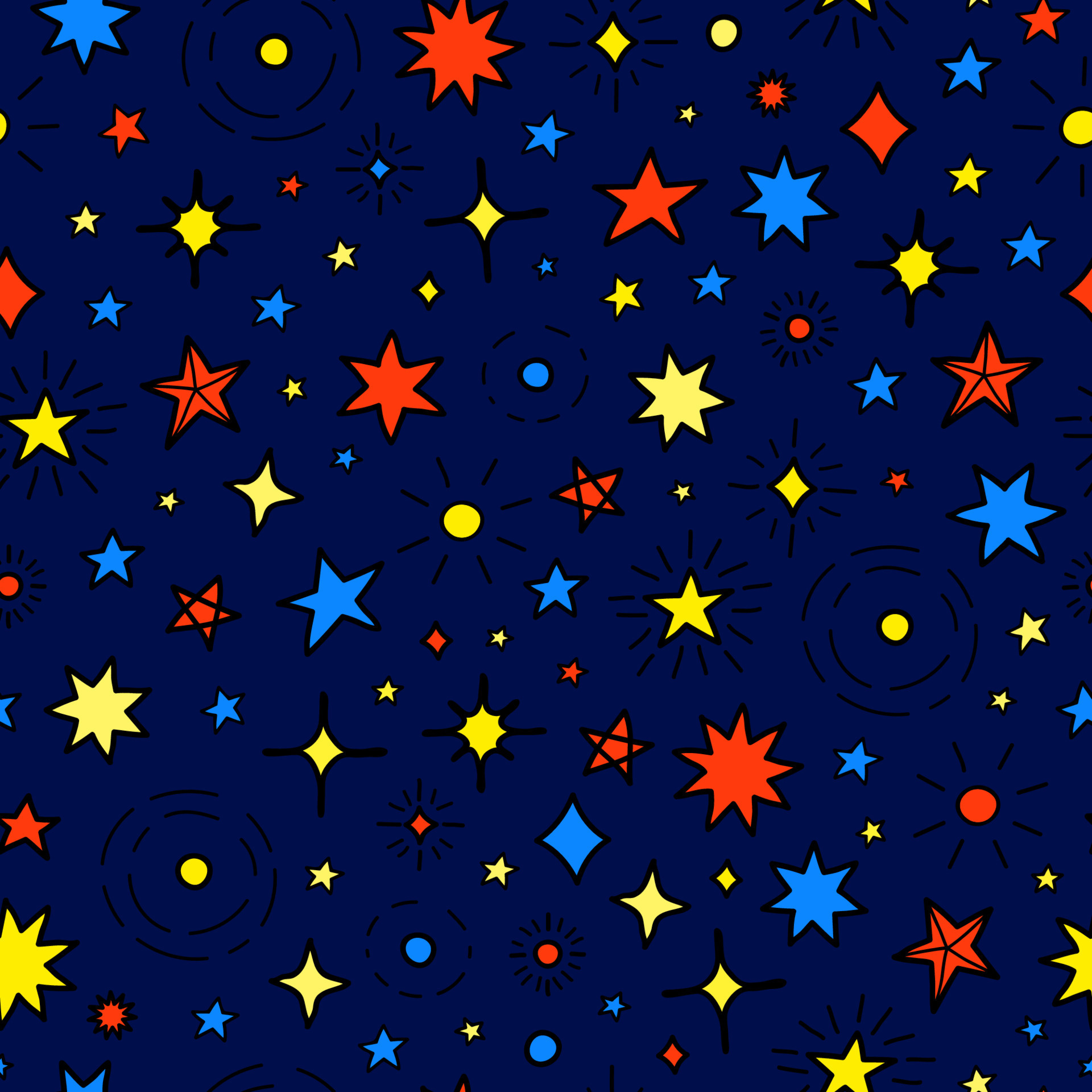 Seamless pattern with stars. 13157790 Vector Art at Vecteezy