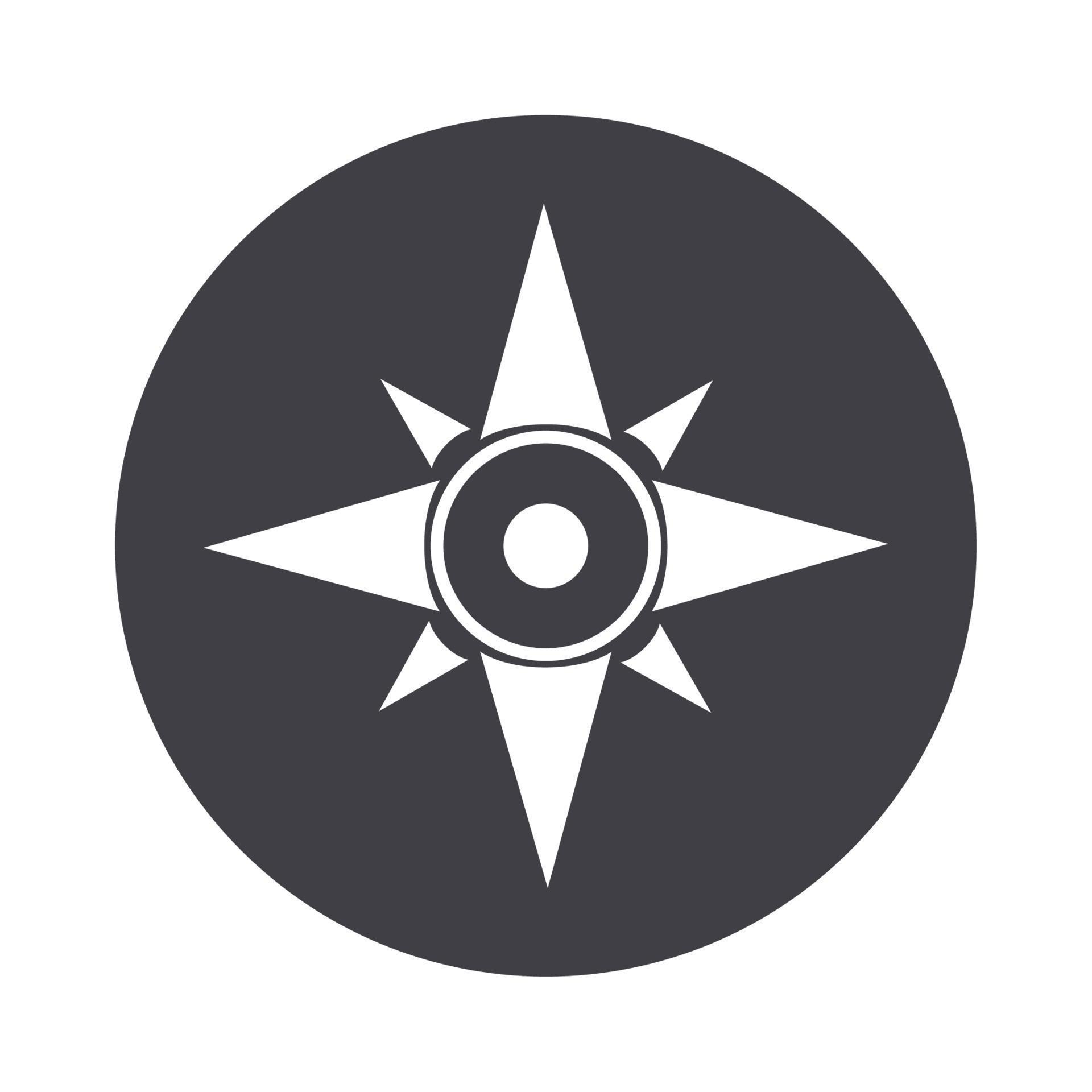 Compass Rose Navigation Cartography Tool Silhouette Design Icon 13161302 Vector Art At Vecteezy