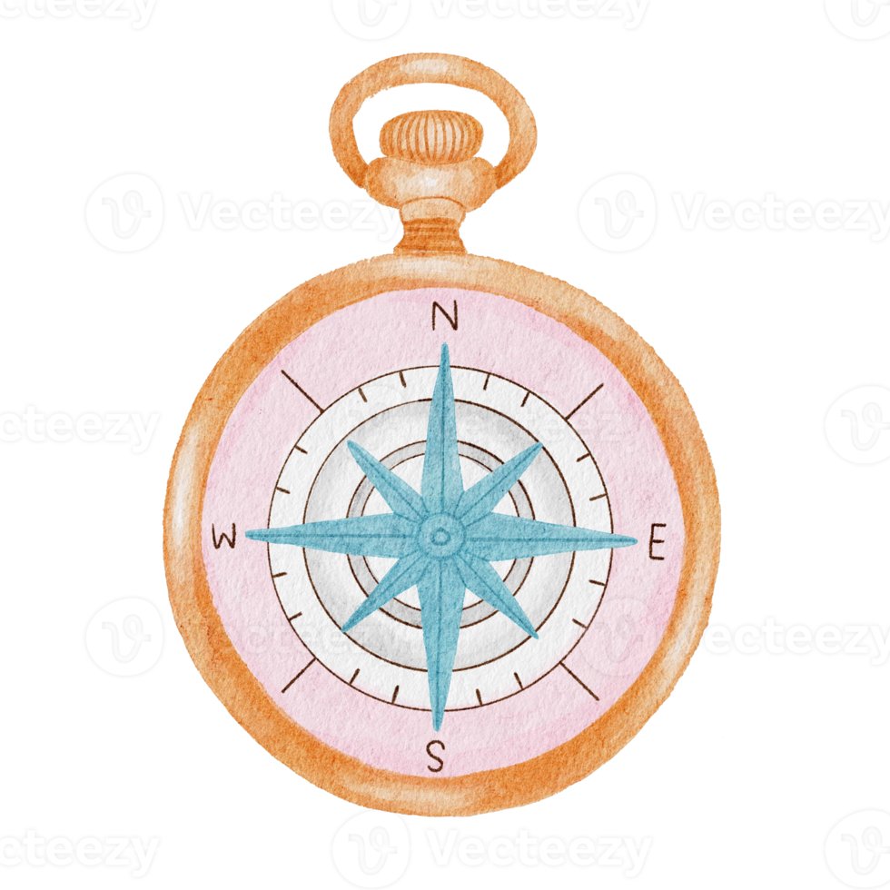 Watercolor Elements Womens Travel Compass 13162113 Png