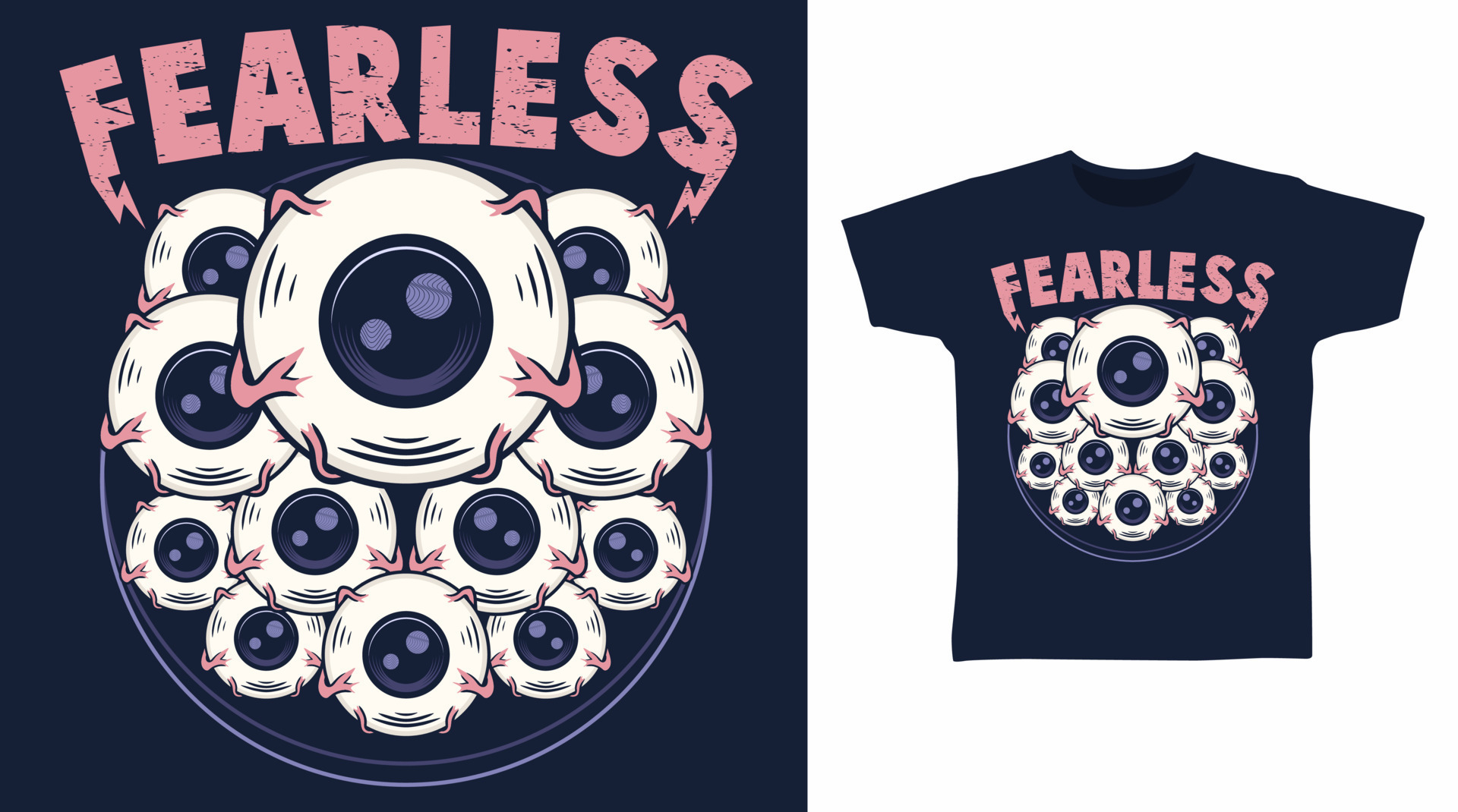 Fearless eyes t shirt design 13164350 Vector Art at Vecteezy