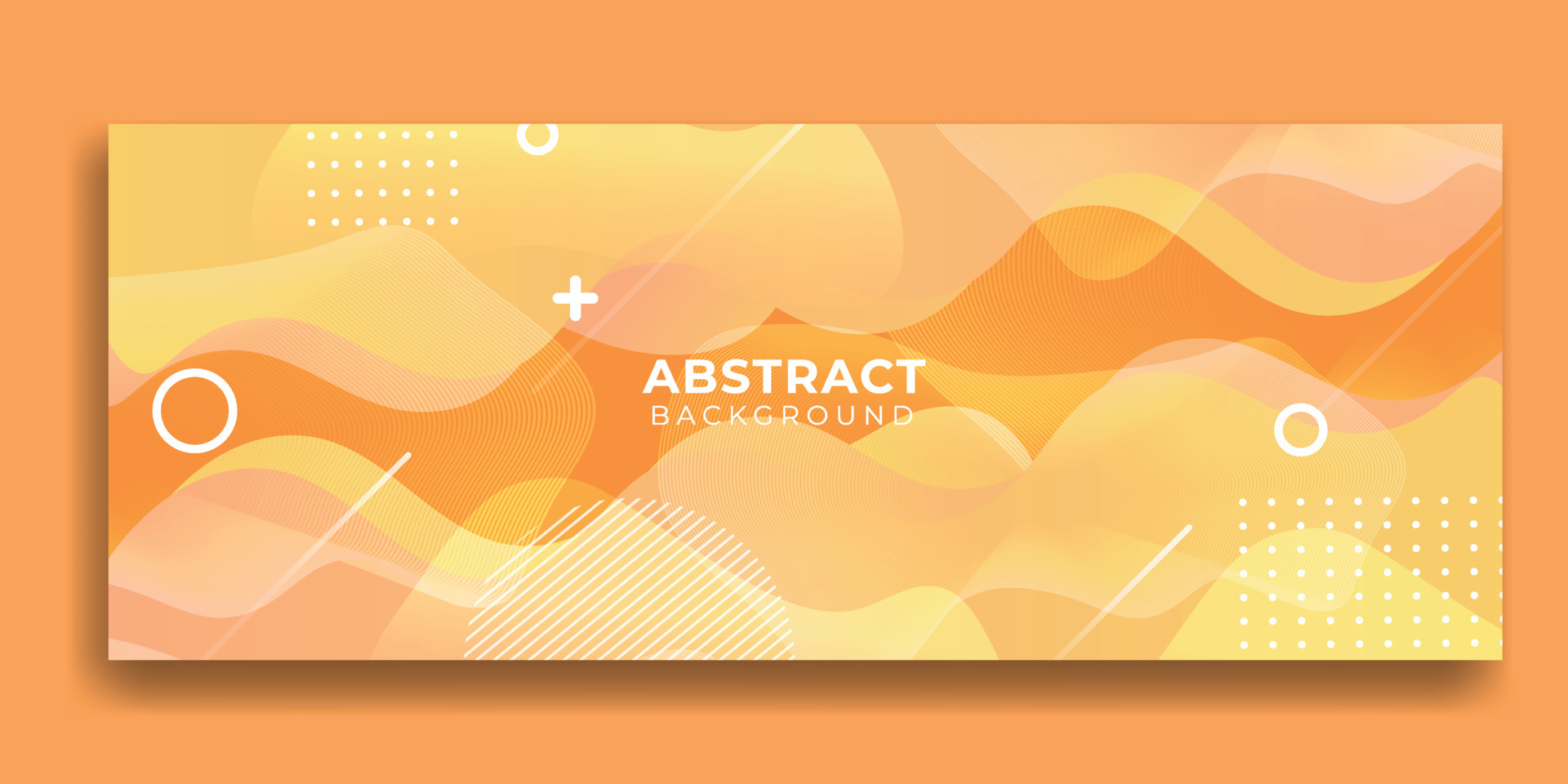 Colorful Abstract Template Banner With Gradient Color Design With