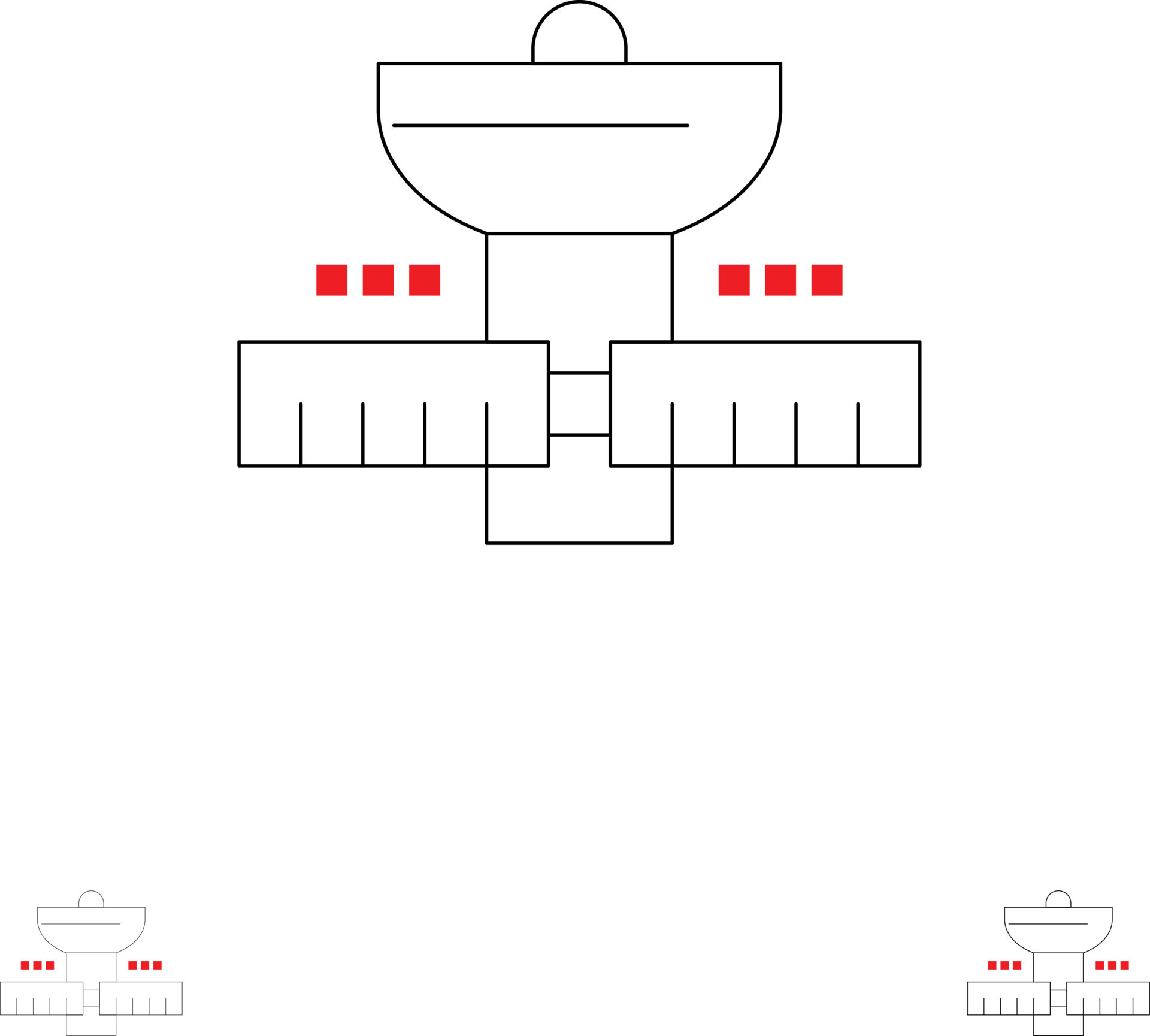 Gps Space Satellite Satellite Space Bold And Thin Black Line Icon Set 13165401 Vector Art At