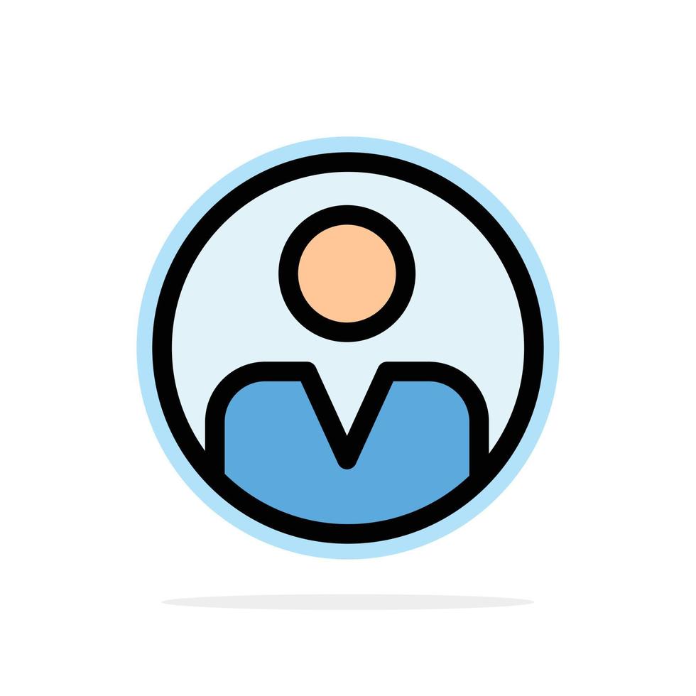 Personal Personalization Profile User Abstract Circle Background Flat Color Icon 13165507 Vector