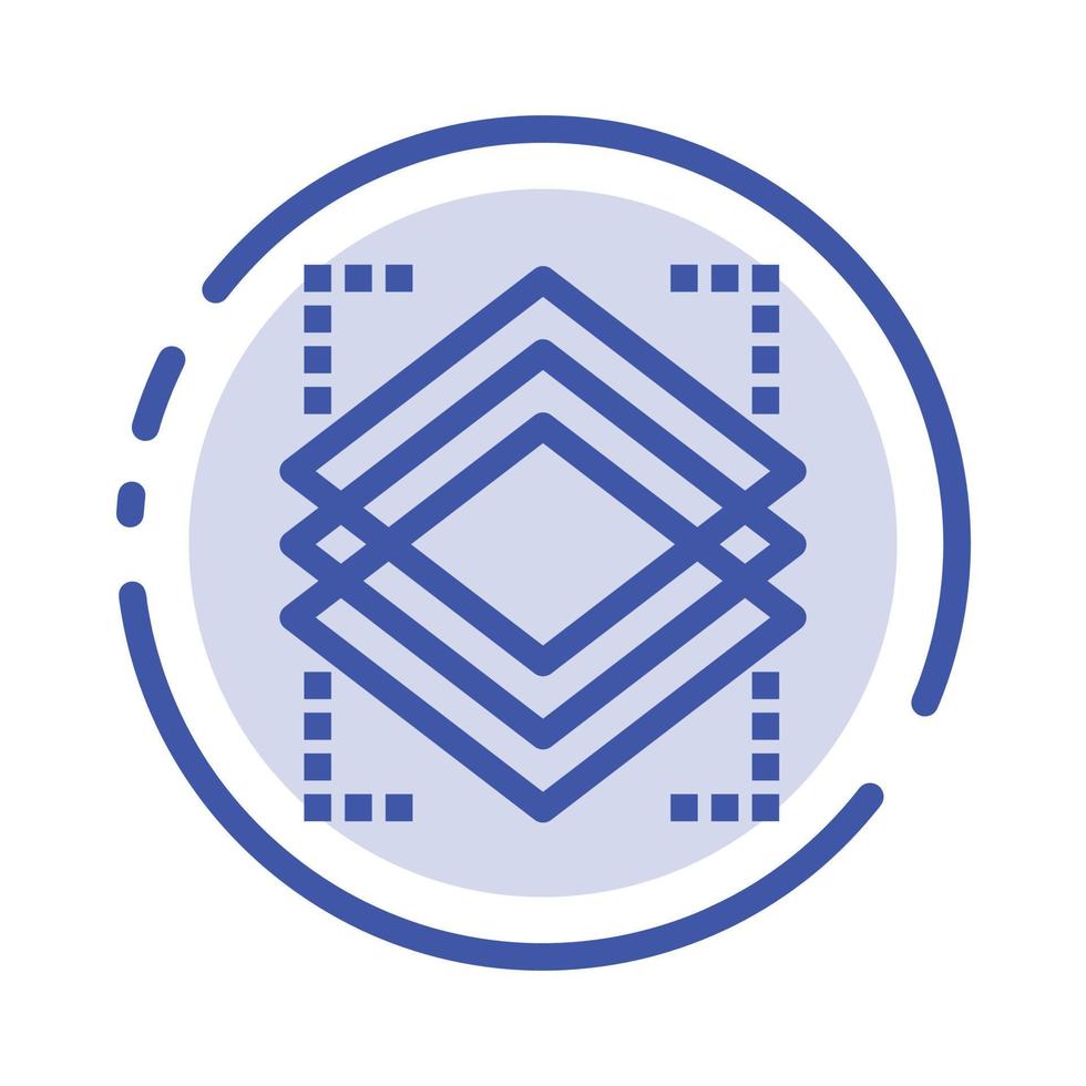 Layers Object Layer Server Blue Dotted Line Line Icon 13165597 Vector Art At Vecteezy