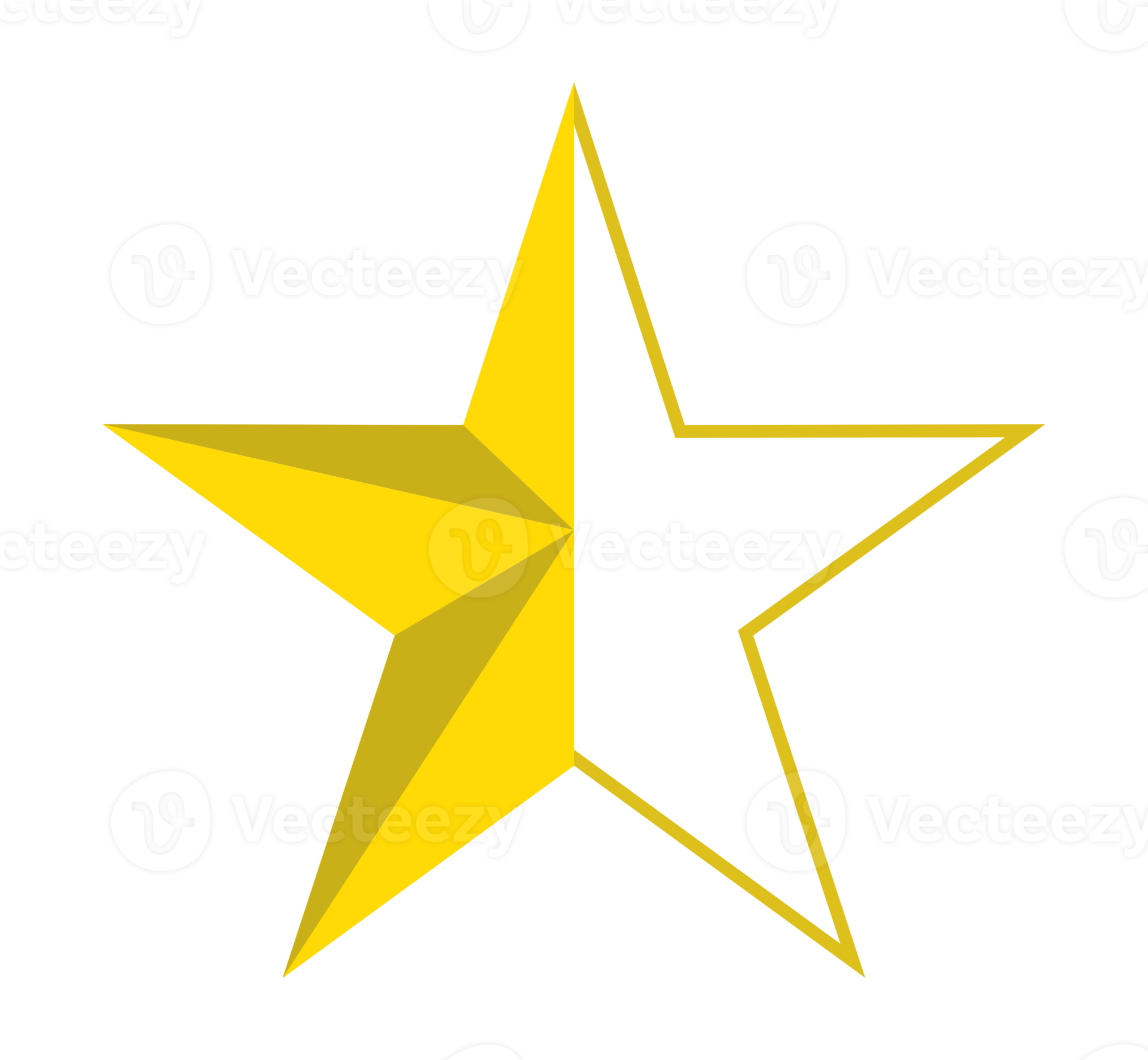 3D Visual of the Five, 5 Star Sign. Star Rating Icon Symbol for Pictogram, Apps, Website or ...