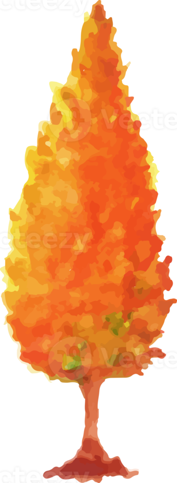 Easy Autumn Tree Drawing