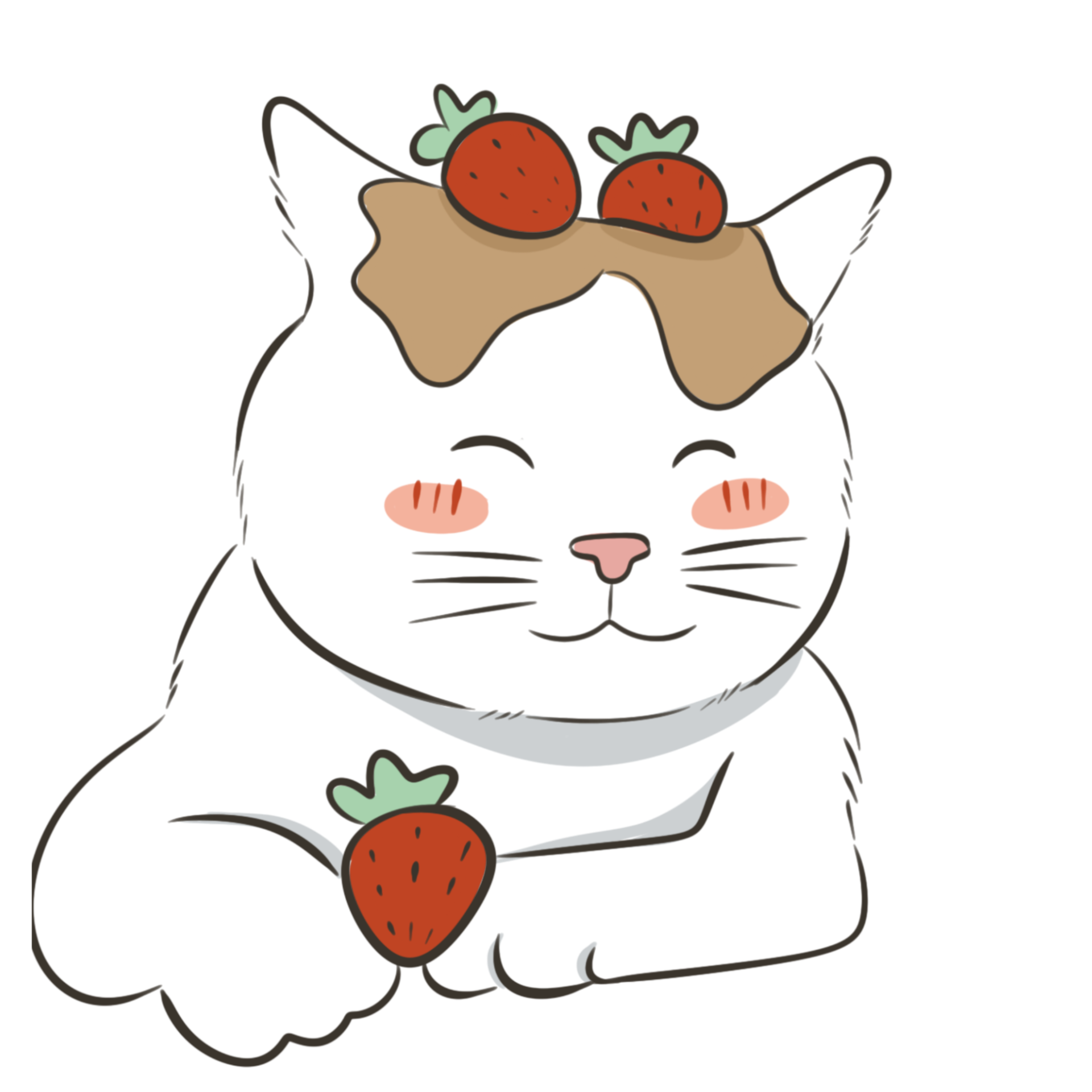 Cute Cat Cartoon Character 13166907 Png
