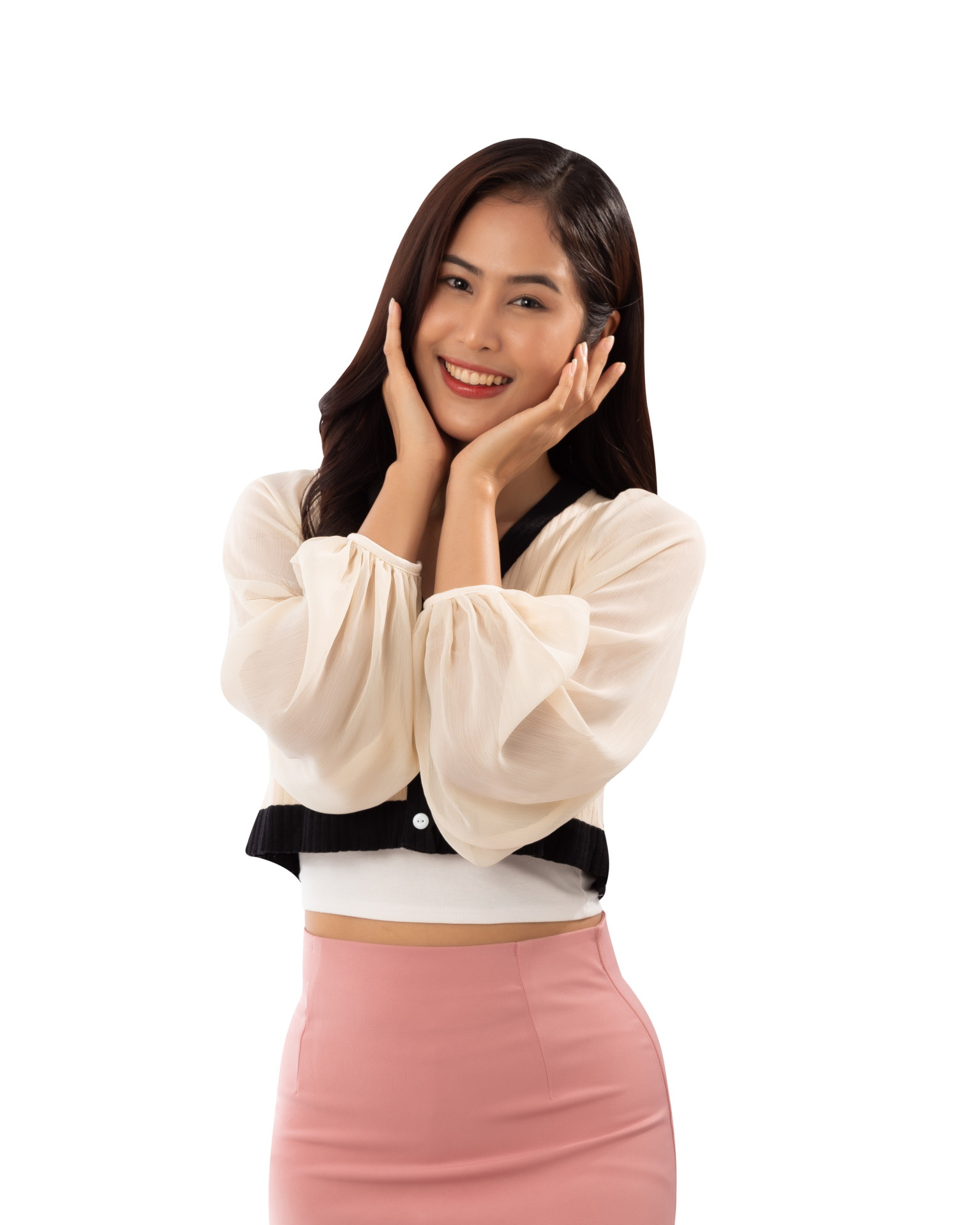 Portrait Of A Smiling Asian Woman Cutout Png File 13167559 Png