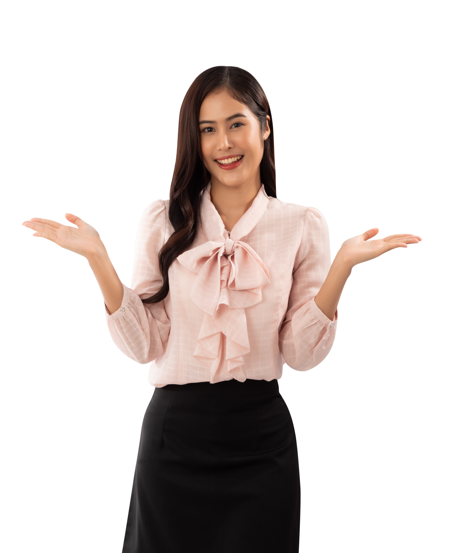 Portrait Of A Smiling Asian Woman Cutout Png File 13167583 Png