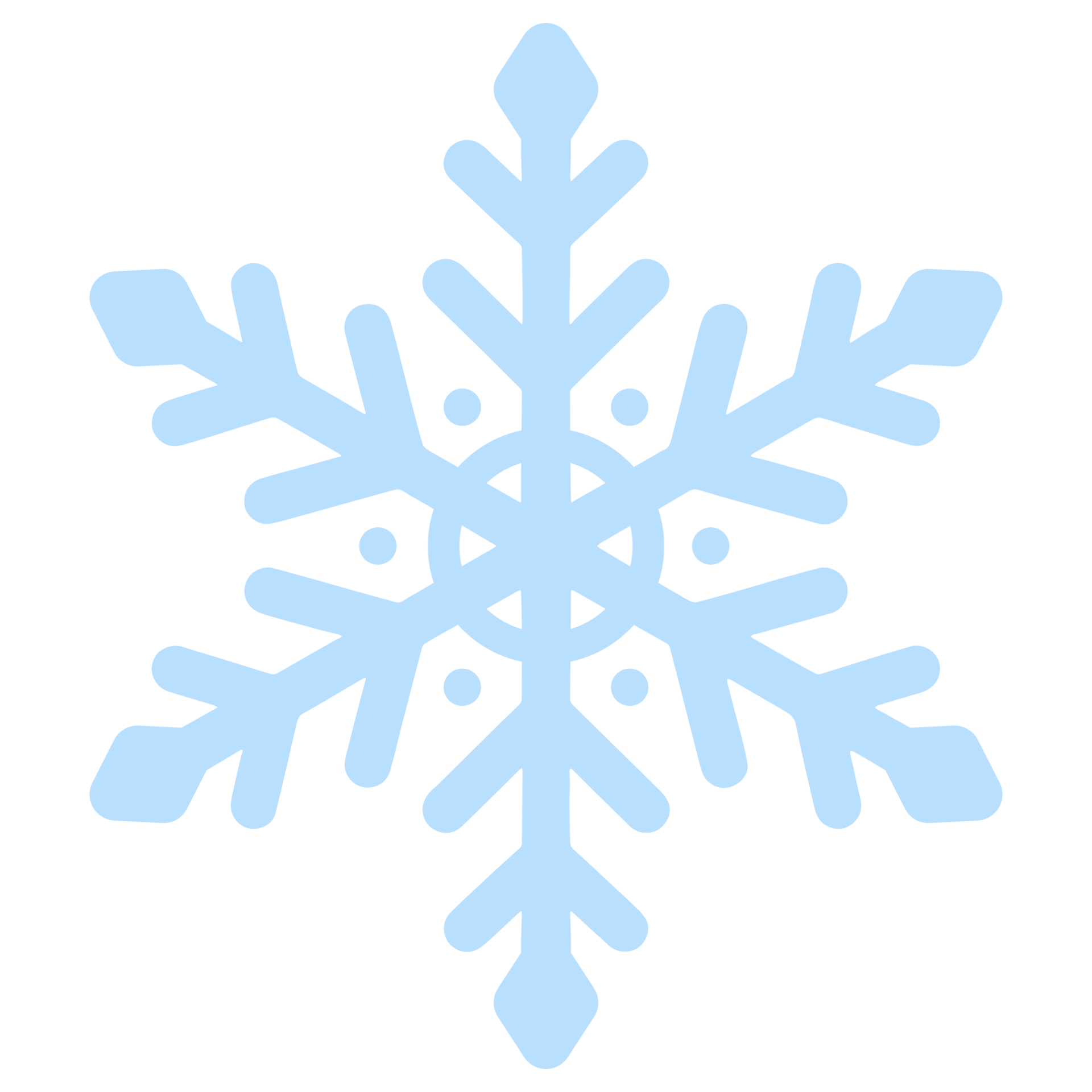 Blue Snowflake Illustration 13167722 Png