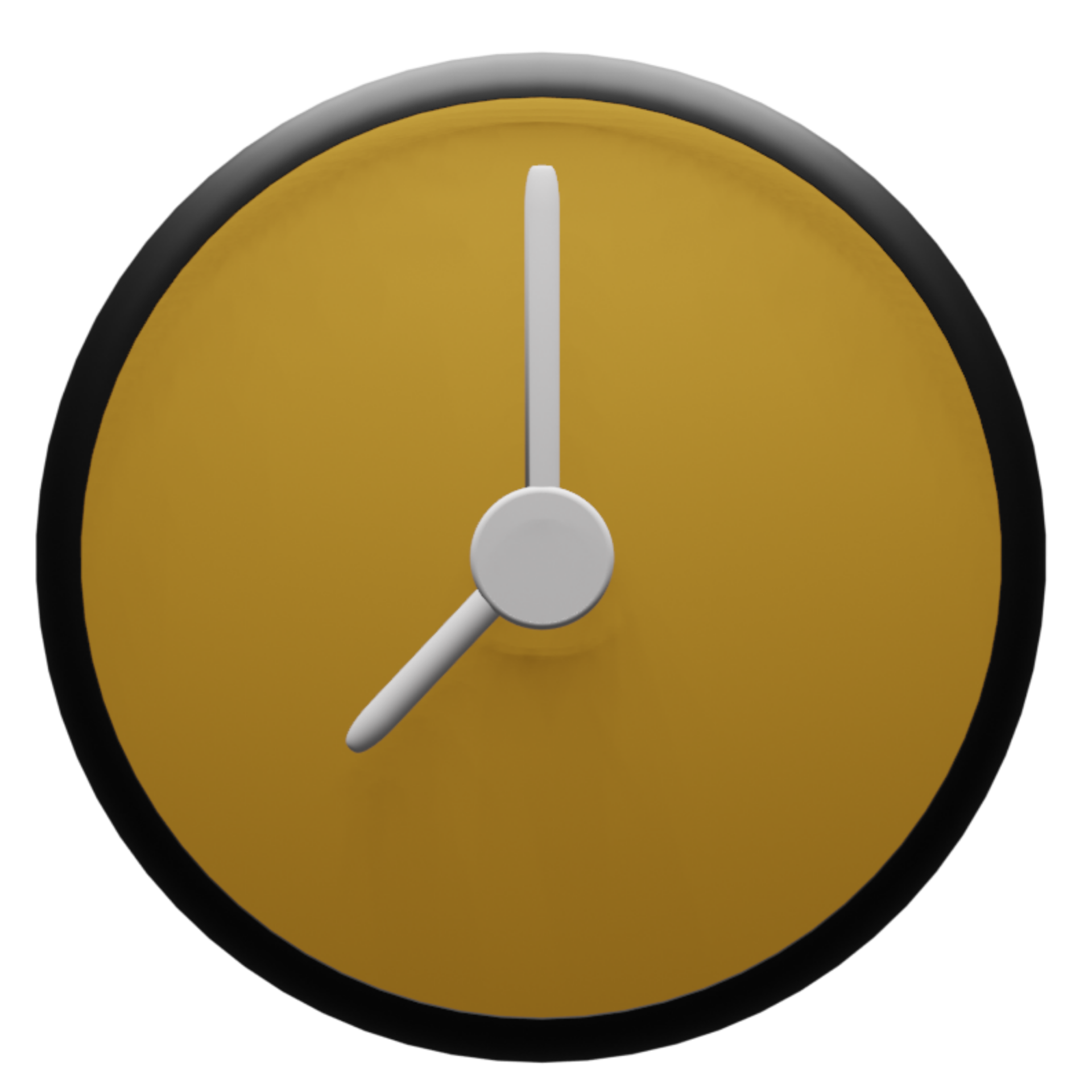 3d Clock Icon Yellow Color Suitable To Be Used As An Additional Element In Your Design 13168134 Png