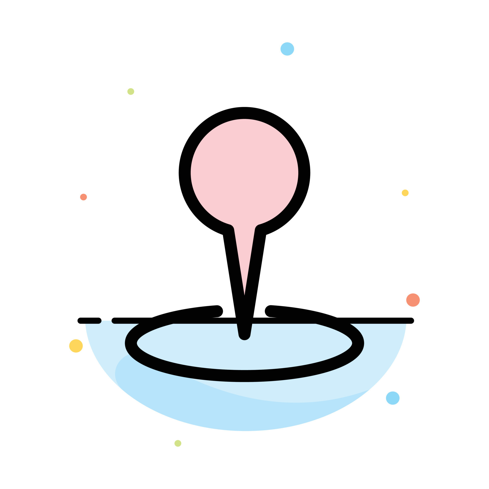 Location Map Marker Pin Abstract Flat Color Icon Template 13168691