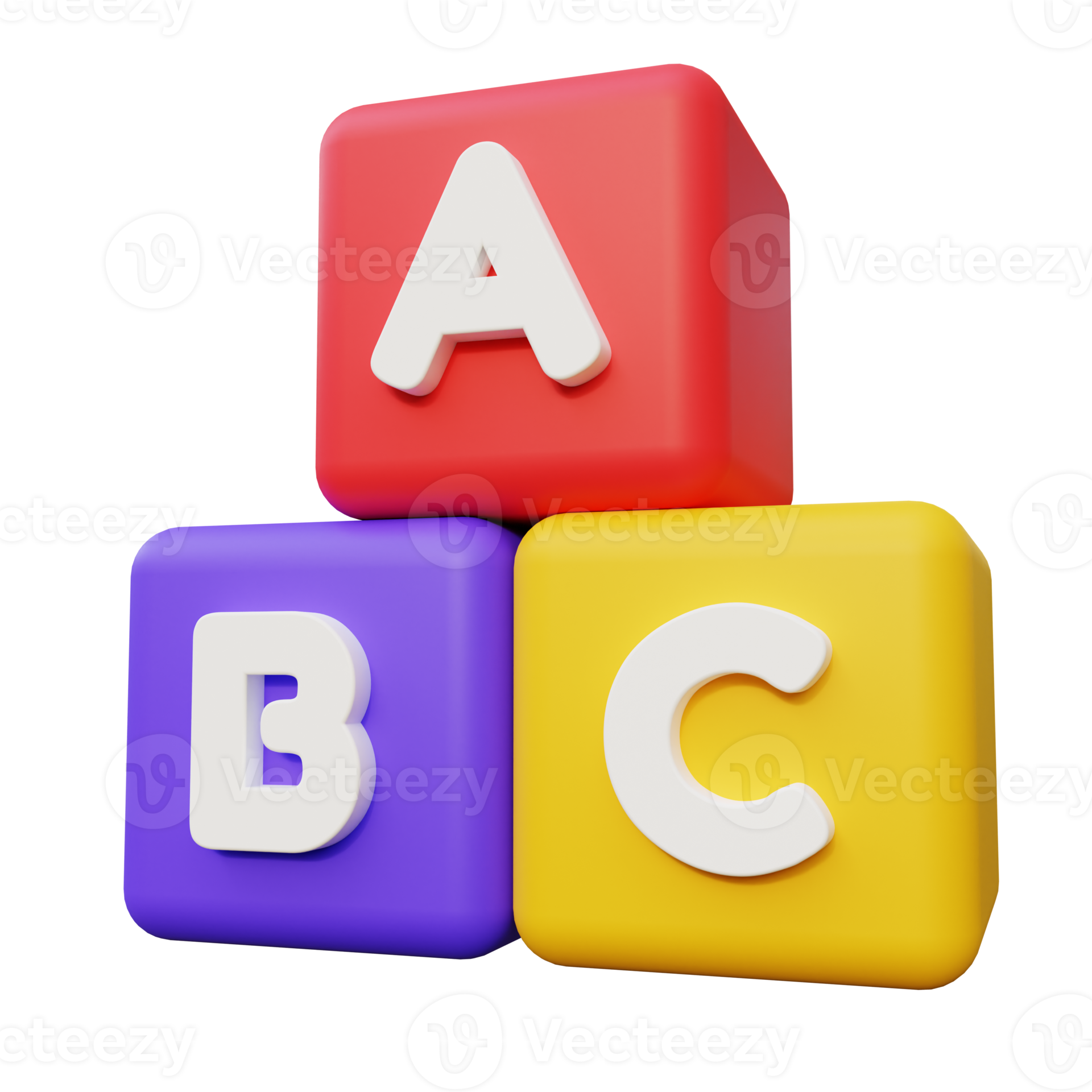 3D Alphabet Cube Illustration 13169000 PNG