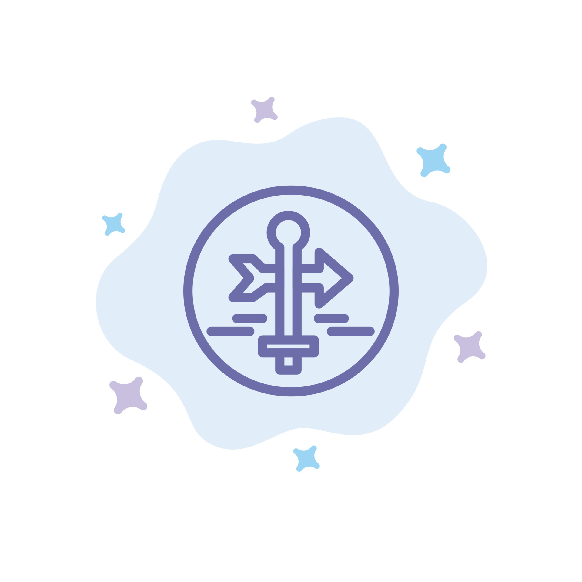 Board Guide Map Map Pointer Travel Blue Icon On Abstract Cloud