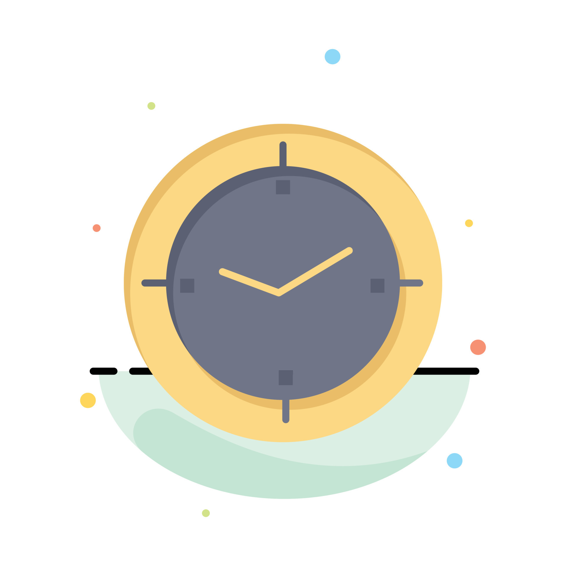 Time Timer Compass Machine Abstract Flat Color Icon Template 13170375 Vector Art At Vecteezy