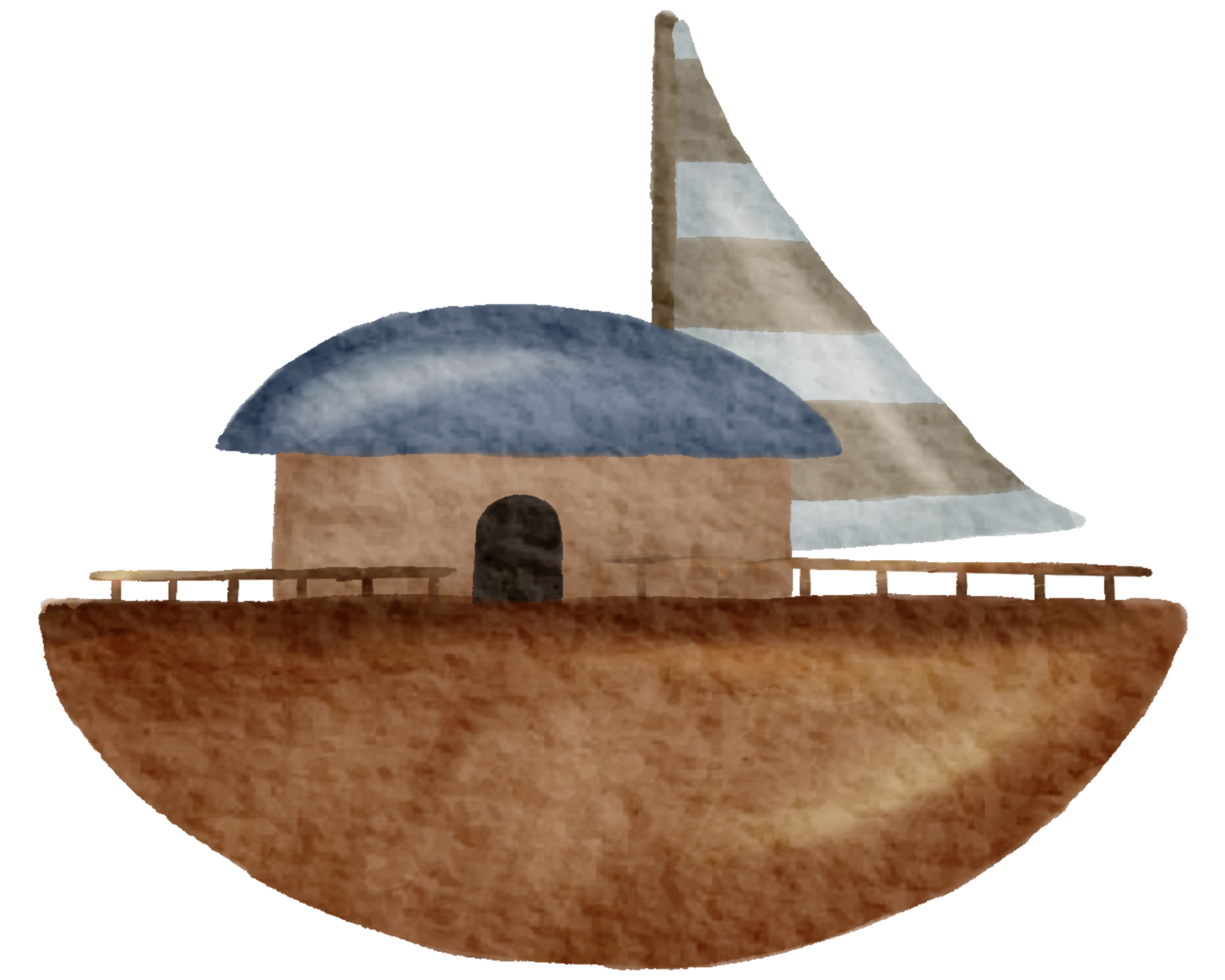 Nautical watercolor marine life hand painted 13171931 PNG