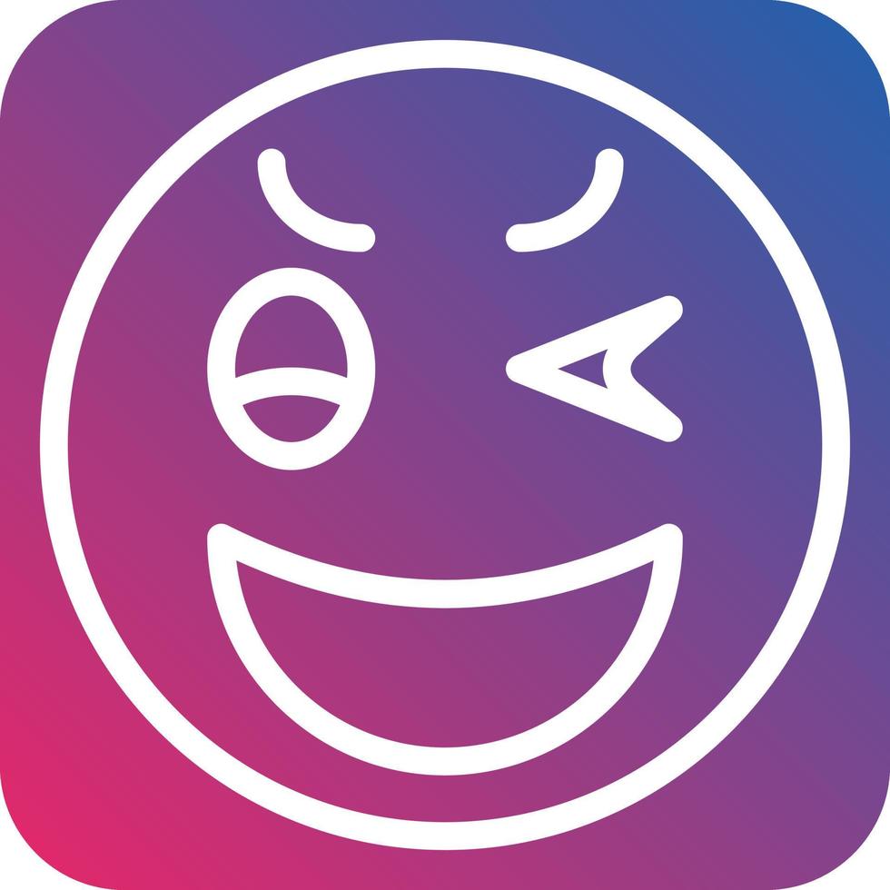 Wink Icon Style 13173229 Vector Art at Vecteezy