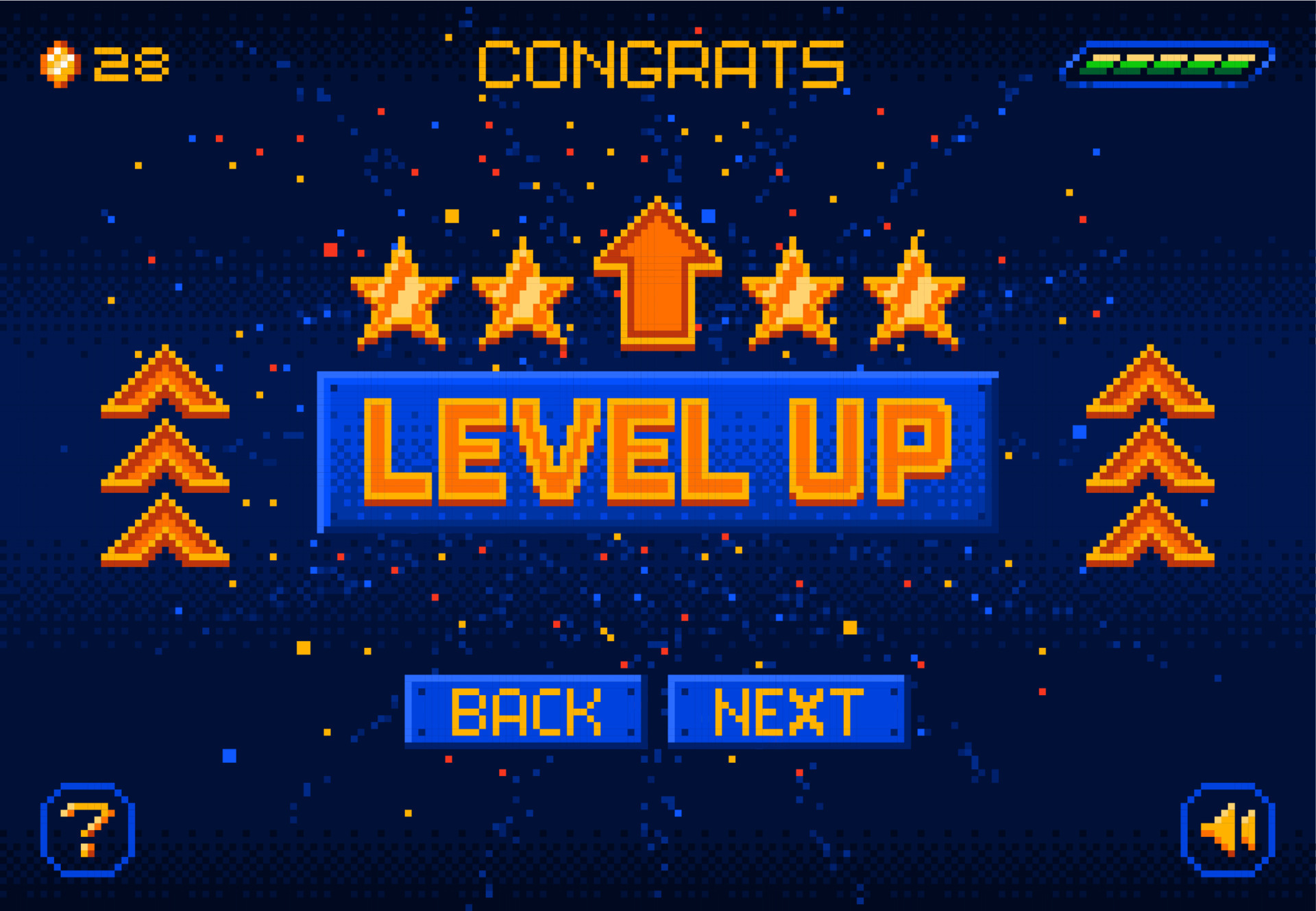 8bit game level up pixel screen background 13173757 Vector Art at Vecteezy 8bit game level up pixel screen background 13173757 Vector Art at Vecteezy
