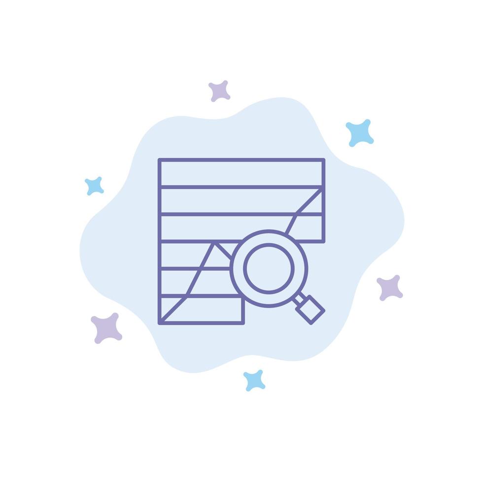 Analysis Analytic Analytics Chart Data Graph Blue Icon On Abstract