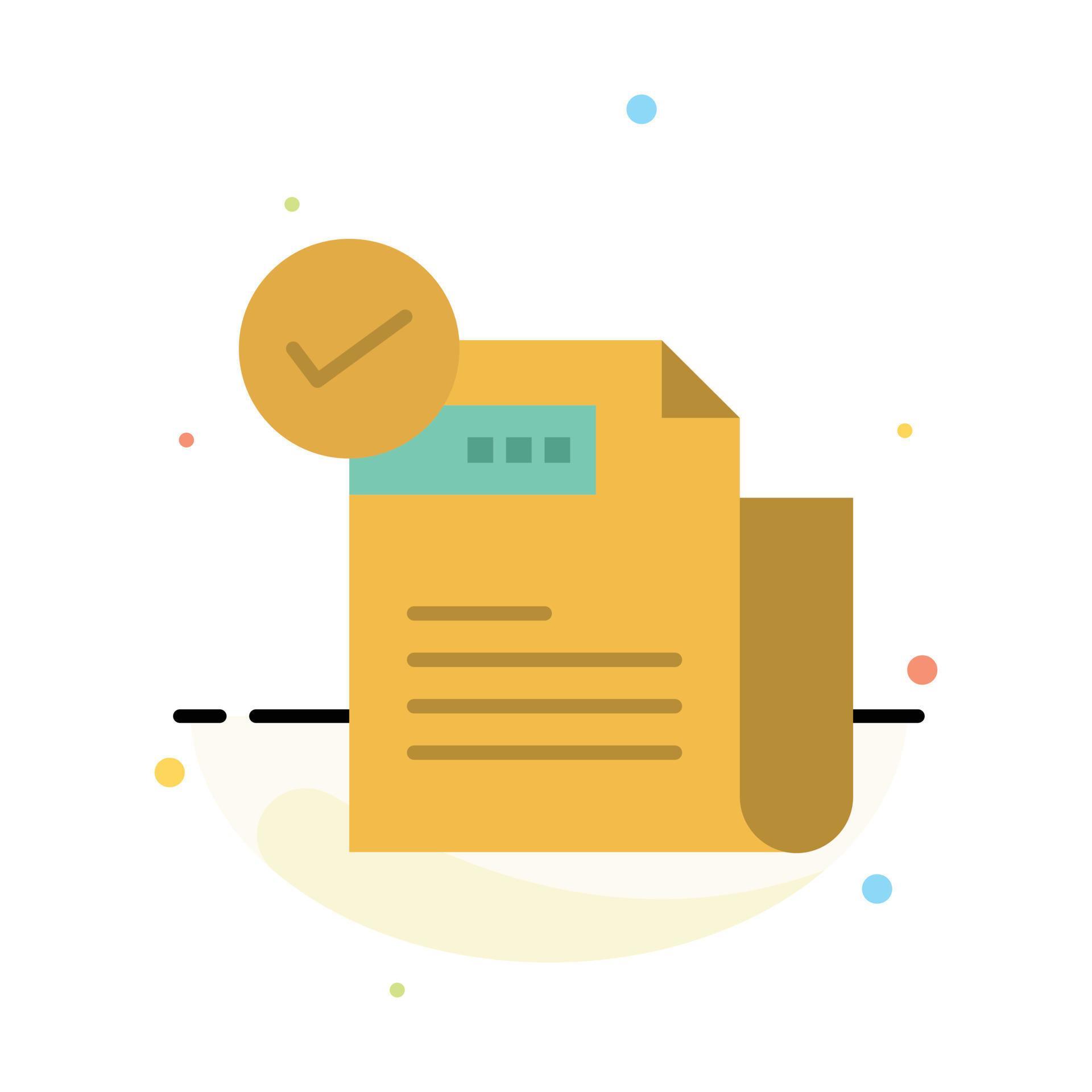 Check Checklist Feature Featured Features Abstract Flat Color Icon Template 13175534 Vector Art