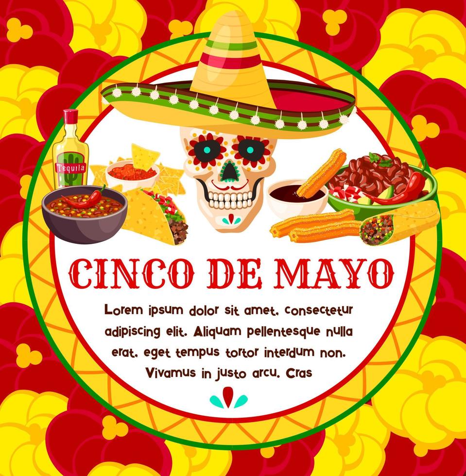 Cinco de Mayo vector Mexican celebration greeting 13175871 Vector Art ...