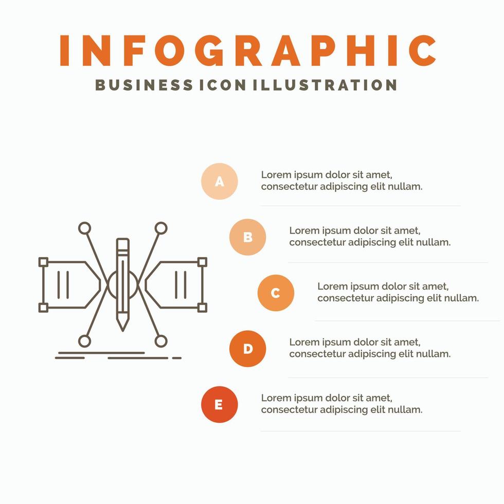 Architect. constructing. grid. sketch. structure Infographics Template for Website and ...