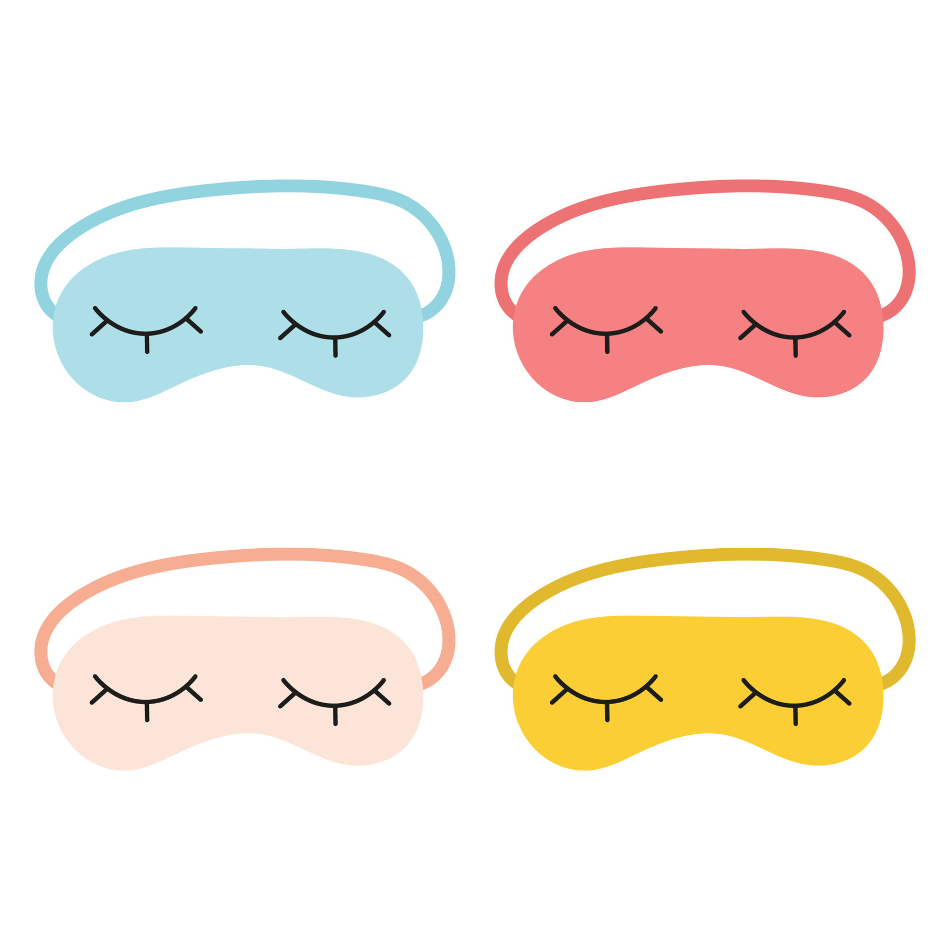 Set Of Sleep Mask For Eyes Night Accessory To Sleep Travel And Recreation A Symbol Of Pajama