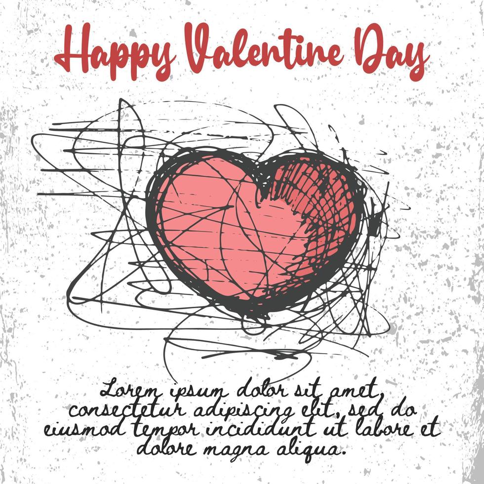 Happy valentine day chaotic line doodles 13179219 Vector Art at Vecteezy