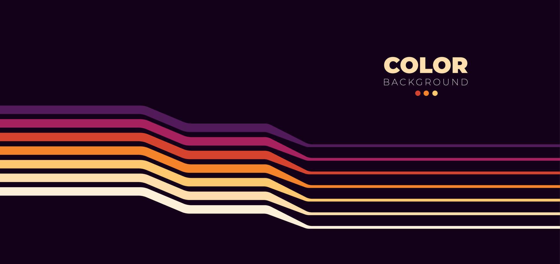 Abstract 1970's background design in futuristic retro style with ...