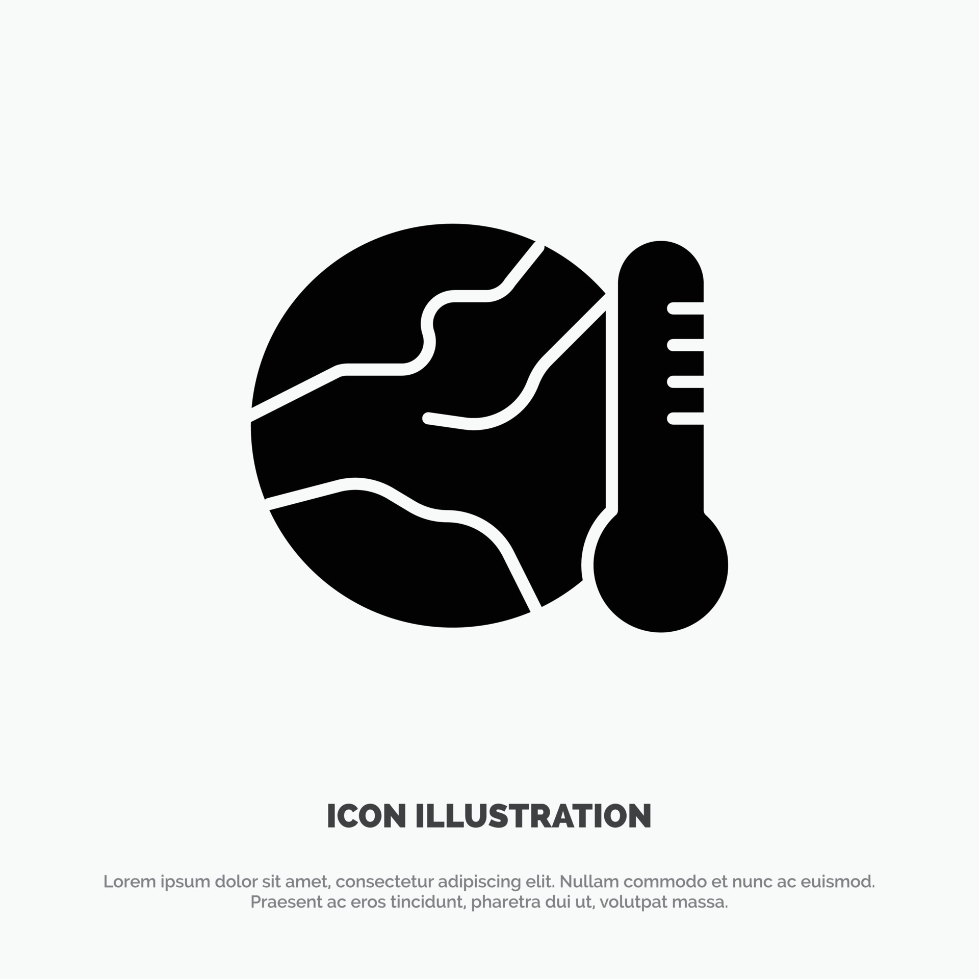 Earth Environment Global Hot Temperature solid Glyph Icon vector ... Earth Environment Global Hot Temperature solid Glyph Icon vector ...