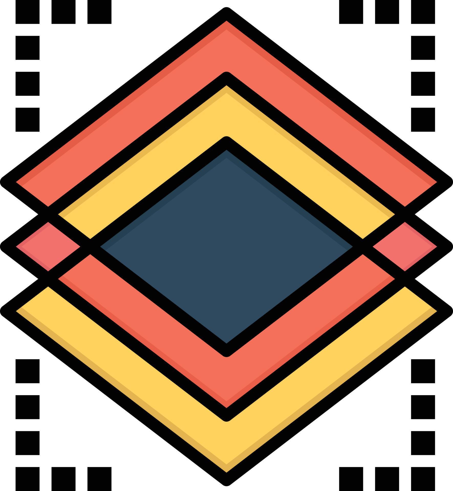 Layers Object Layer Server Flat Color Icon Vector icon banner Template 13191253 Vector Art at ...