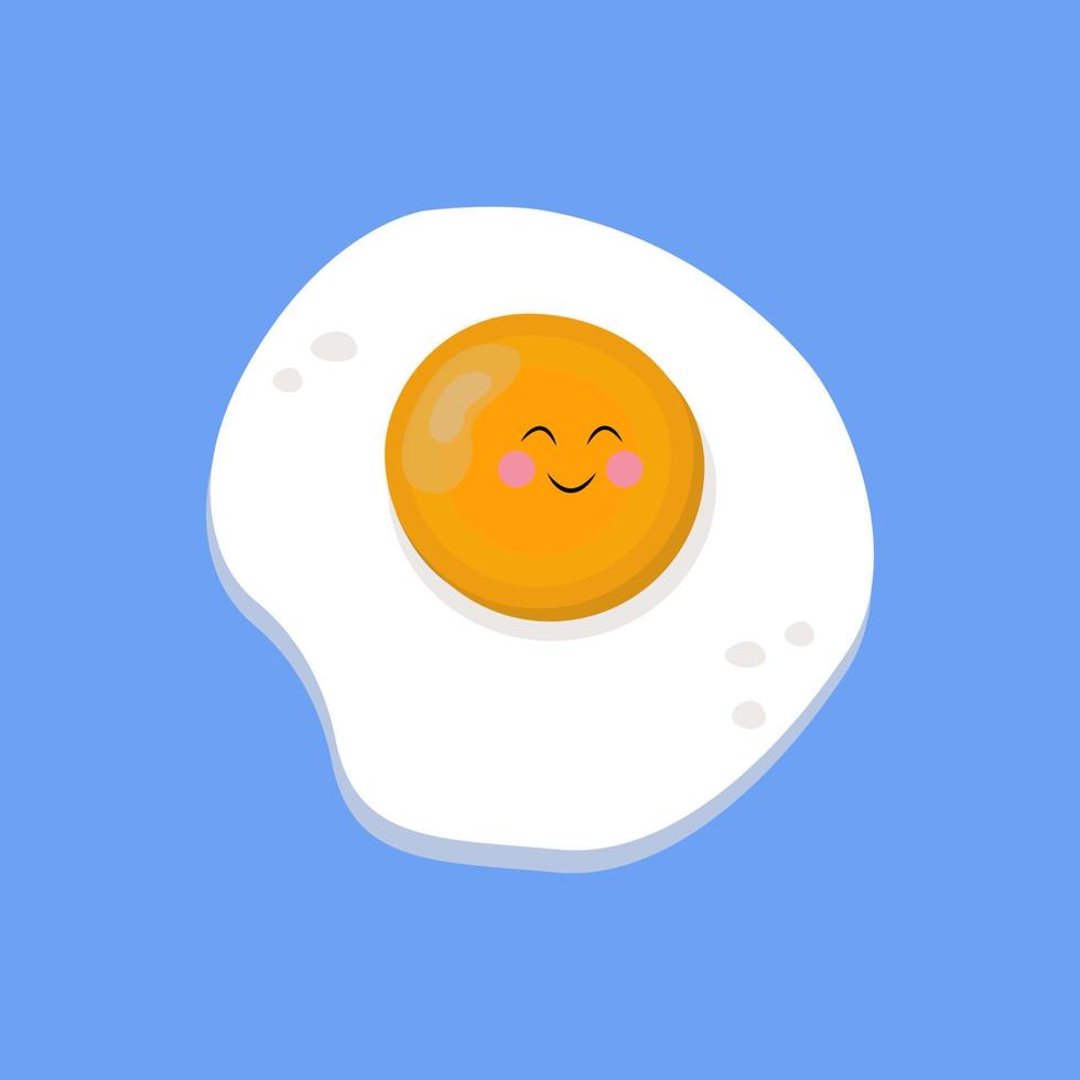 Nice Fried Egg Fast Food Preparation Of Lunch Dinner Breakfast A
