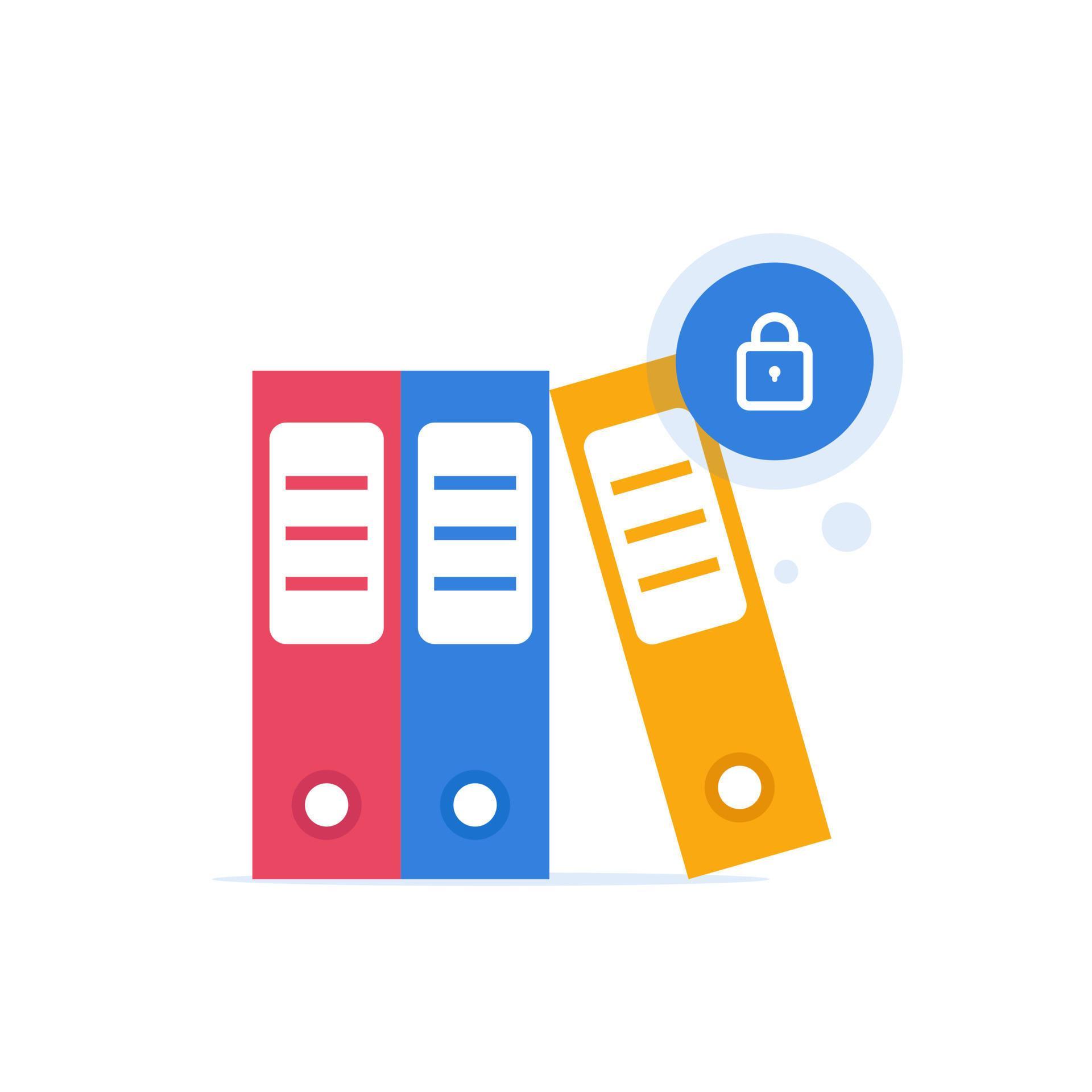 Document files and filing cabinets,flat design icon vector illustration ...