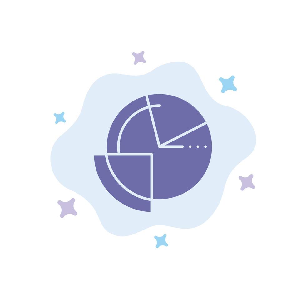 Analysis Chart Data Diagram Monitoring Blue Icon On Abstract Cloud Background 13193745 Vector