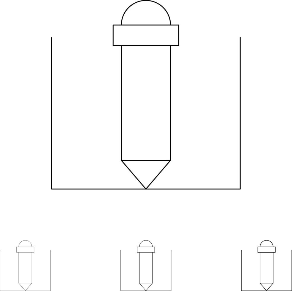 Pencil Text Education Bold and thin black line icon set 13194524 Vector Art at Vecteezy